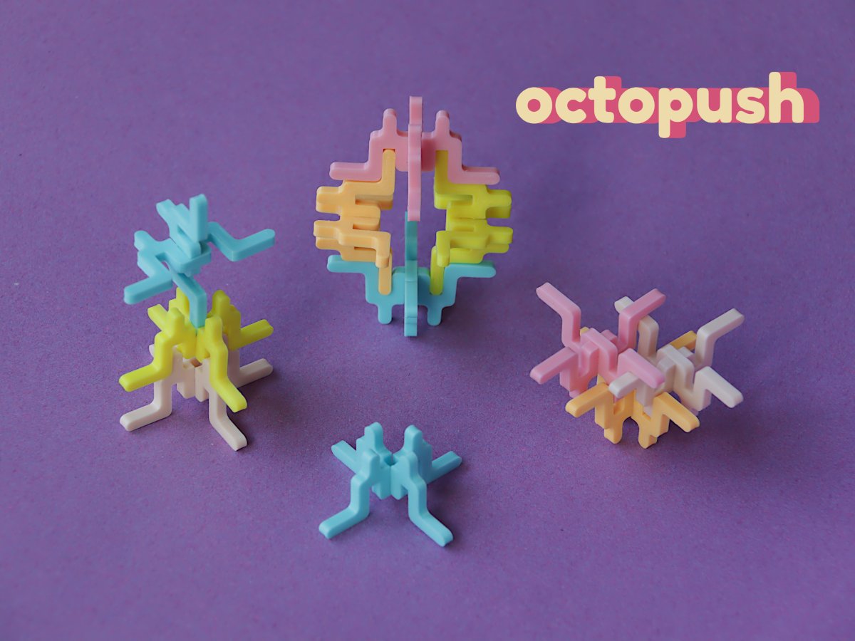 Octopush – modular construction toy – Turi Scandurra
